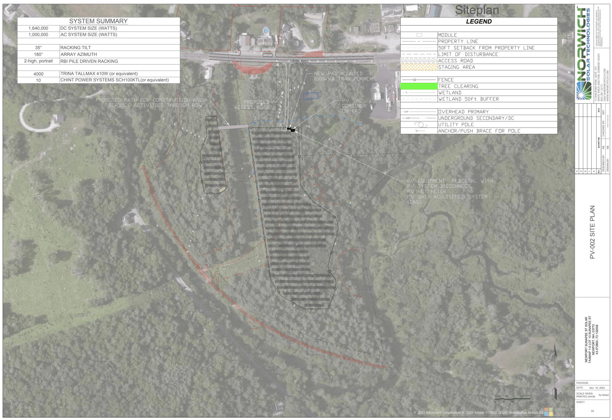Norwich Solar Developing 1 MW solar project in Newport, NH