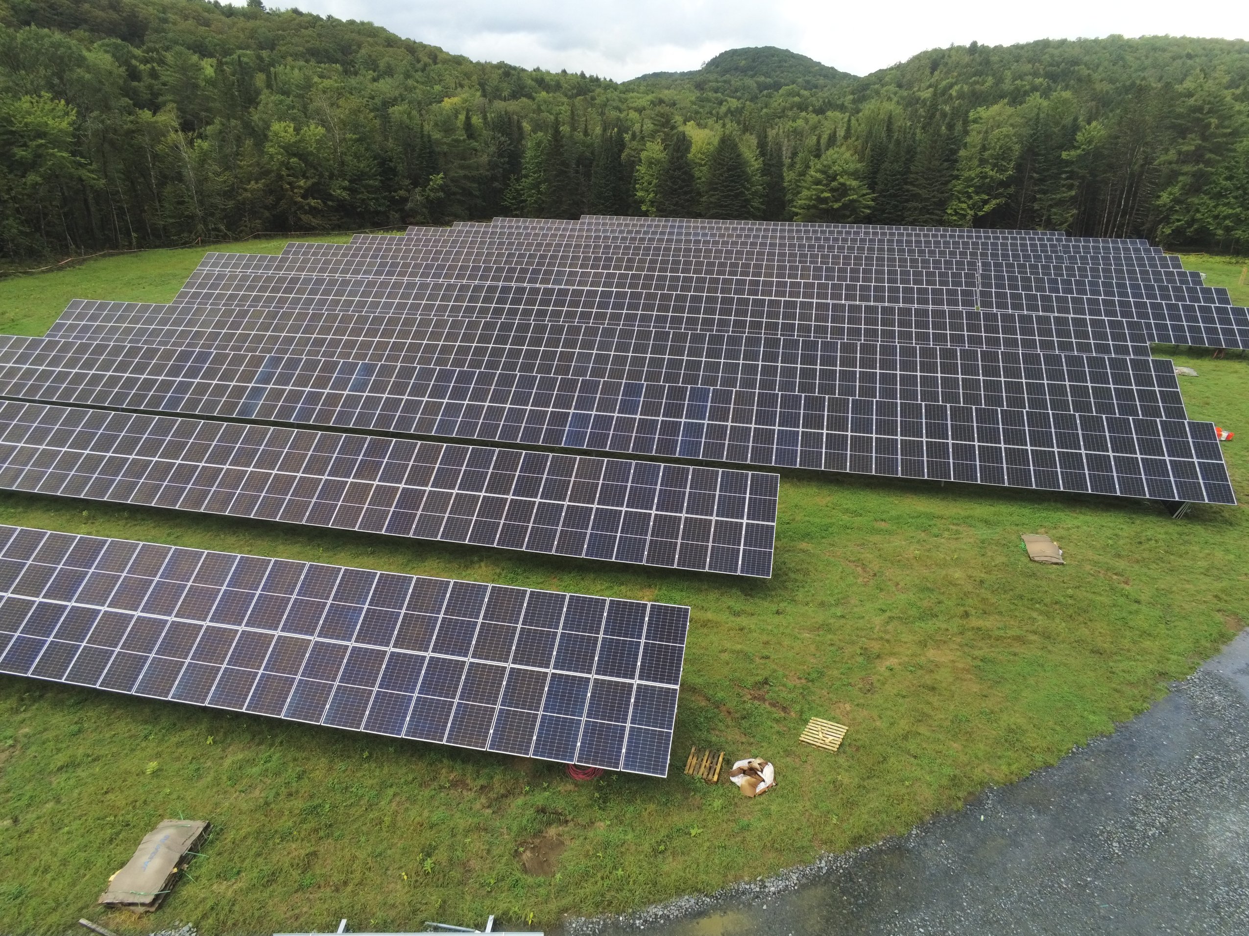 A new new metered solar project in West Fairlee, VT